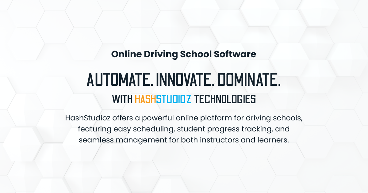 Online Driving School Software | Driving School Software Solutions ...