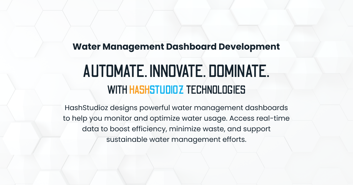 Water Management Dashboard | Efficient Water Resource Management